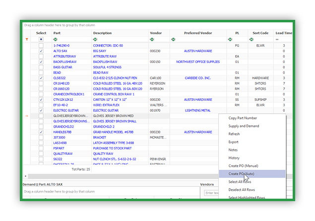 Purchasing Software for Manufacturing | Global Shop Solutions