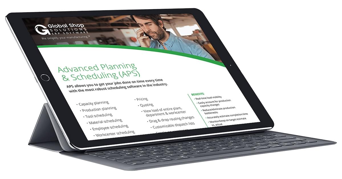 ERP Software Product Sheets | Global Shop Solutions